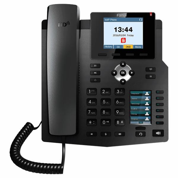 Telefone Fanvil X4G 4 Linhas Preto C/Fio • Visãovip Informática